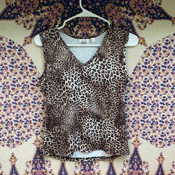 jason maxwell | Tops | Vintage Cheetah Top | Poshmark